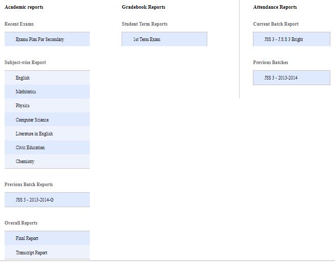 School Result Management Software or System - Aziza Nigeria